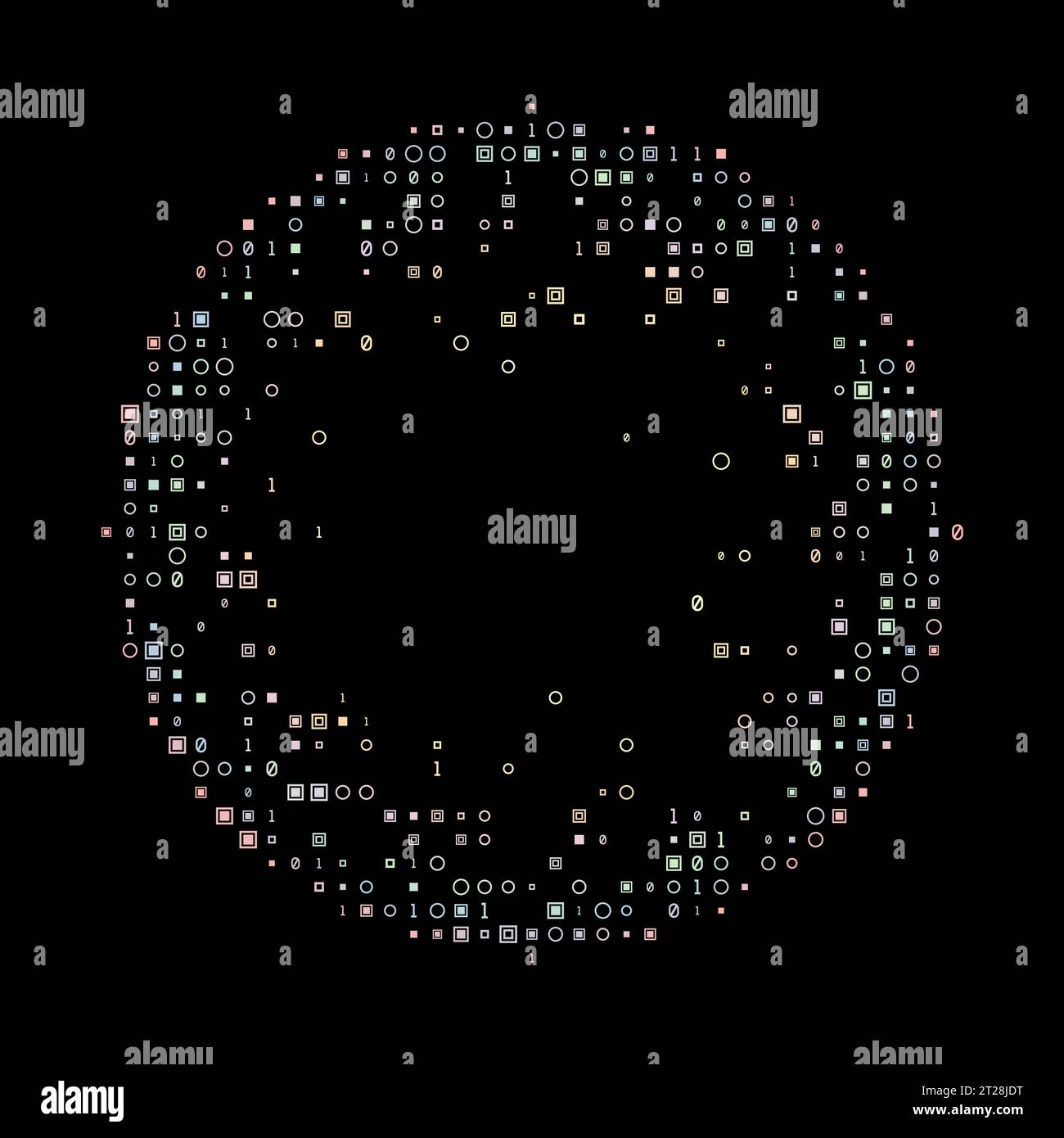 Amazing geometric matrix background in pastel colors. Creative circular ...