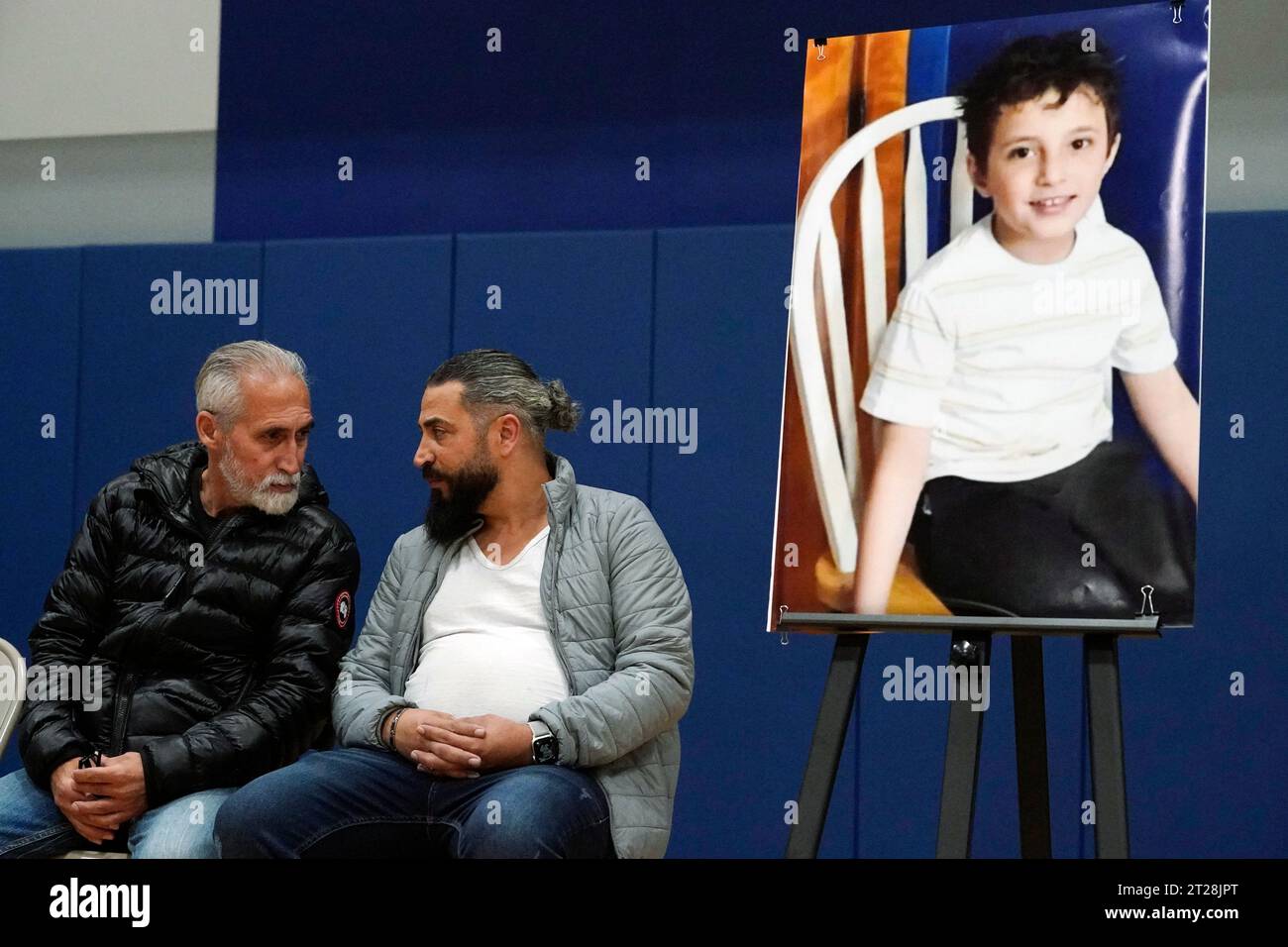 Wadea Al Fayoume's father, Oday Al Fayoume, seated right, and his uncle ...