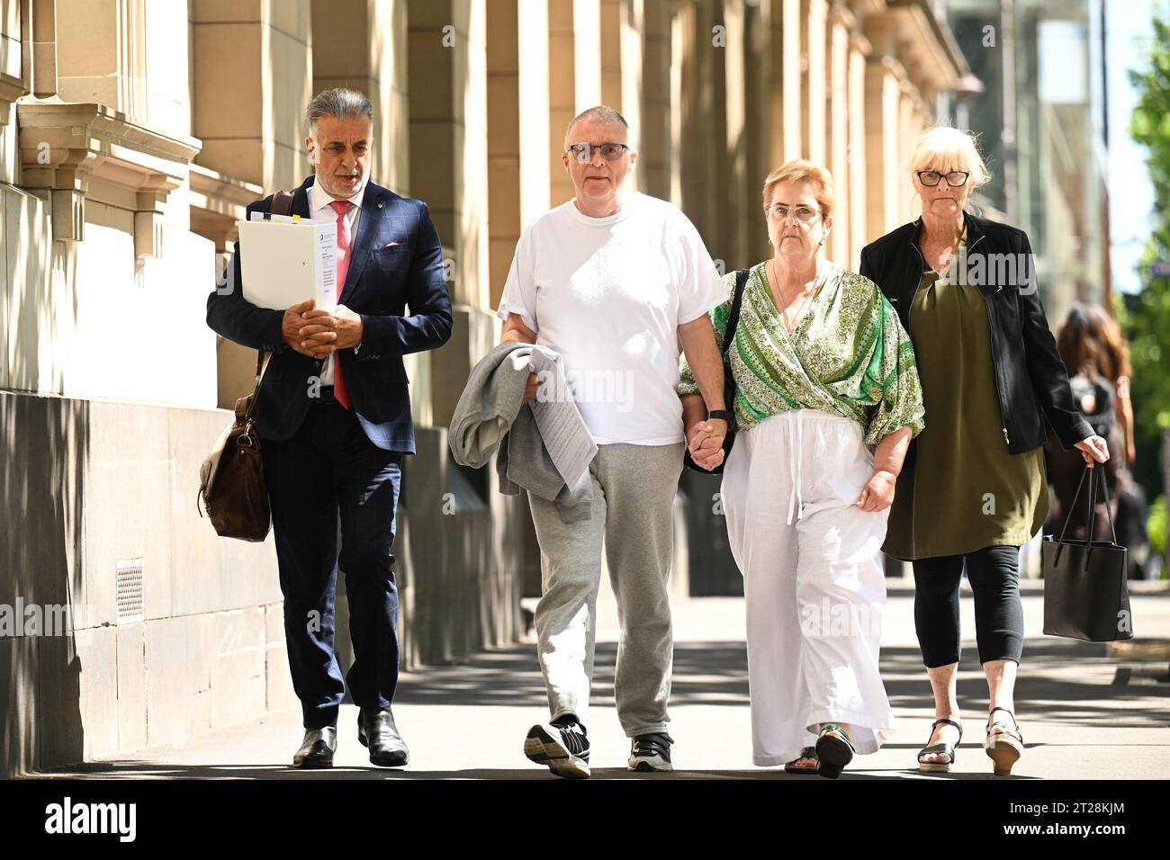 Melbourne, Australia. 18th Oct, 2023. (L-R) Peter John Wetzler's lawyer ...