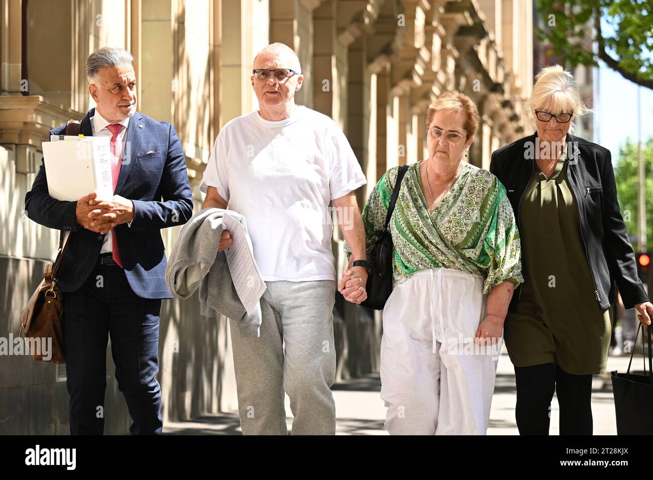 Melbourne, Australia. 18th Oct, 2023. (L-R) Peter John Wetzler's lawyer ...