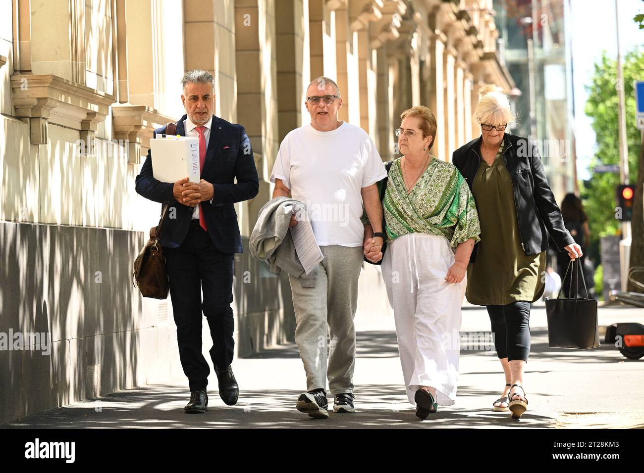 Melbourne, Australia. 18th Oct, 2023. (L-R) Peter John Wetzler's lawyer ...