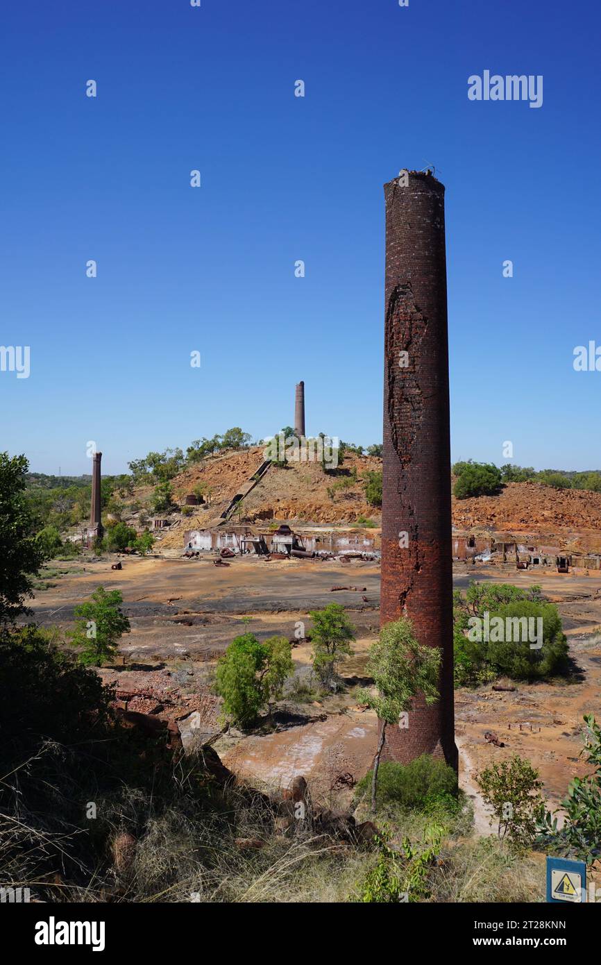 The ruins of the historical Chillagoe smelters at Chillagoe-Mungana ...