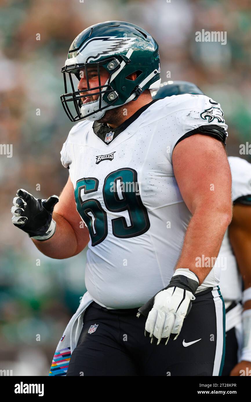 Philadelphia Eagles guard Landon Dickerson (69) in action against the ...