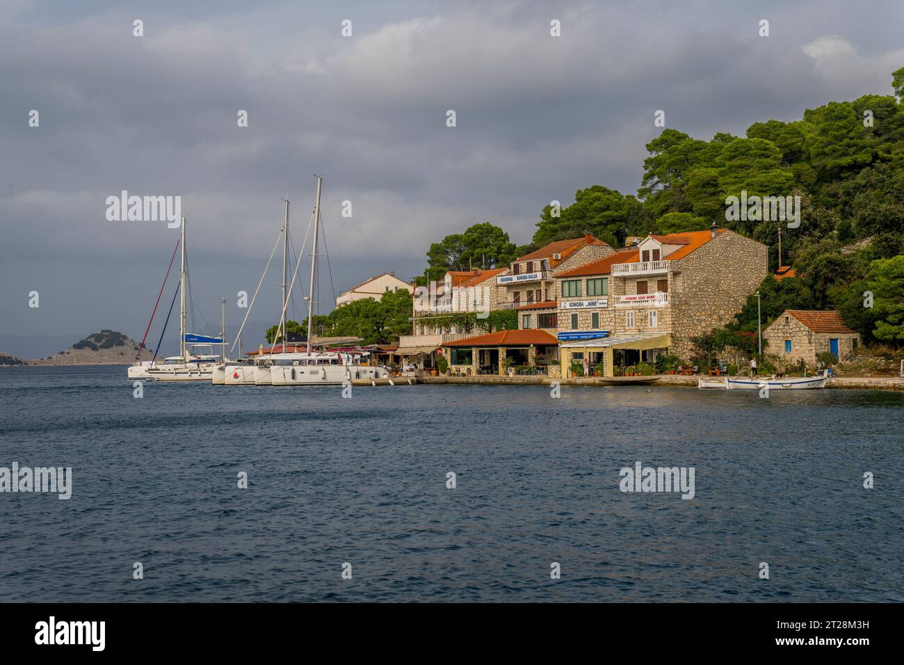The Seaside of Pomena on Mljet Island, the southernmost and easternmost ...