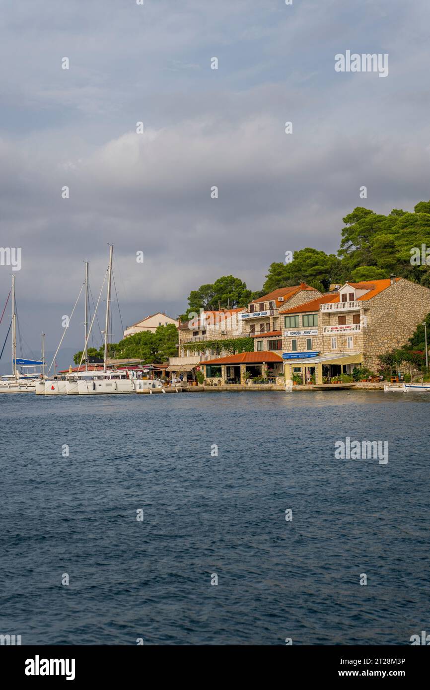 The Seaside of Pomena on Mljet Island, the southernmost and easternmost ...