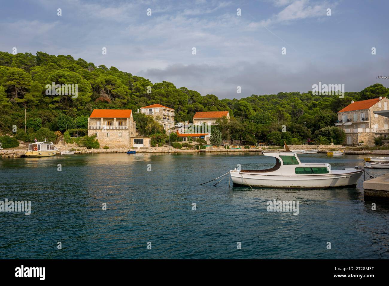 The Seaside of Pomena on Mljet Island, the southernmost and easternmost ...
