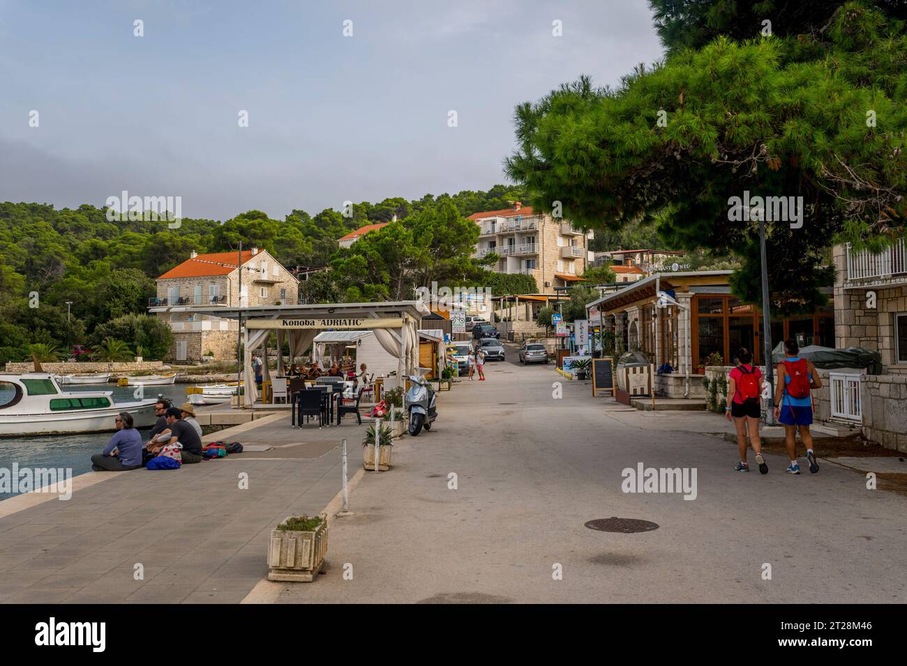 The Seaside of Pomena on Mljet Island, the southernmost and easternmost ...