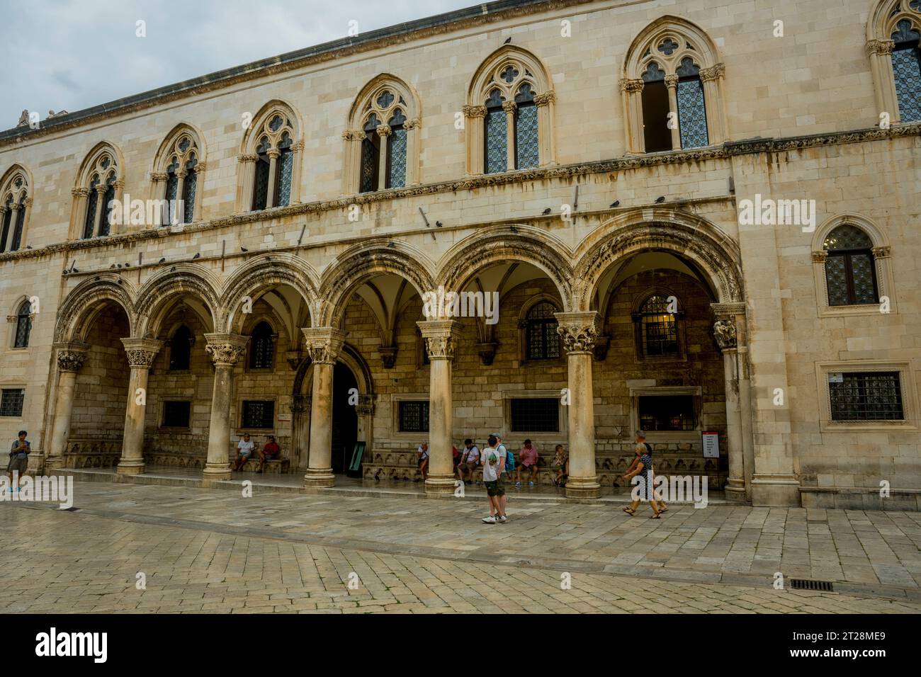 Detail of the architecture of the Rector’s Palace, a palace that used ...