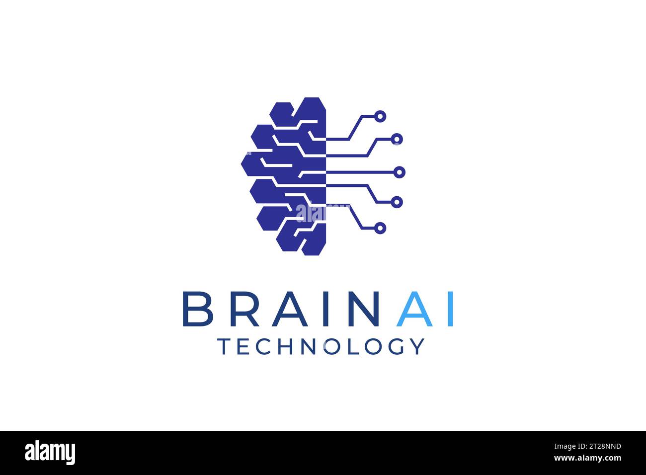brain logo suitable for technology logo design. brain tech vector logo ...