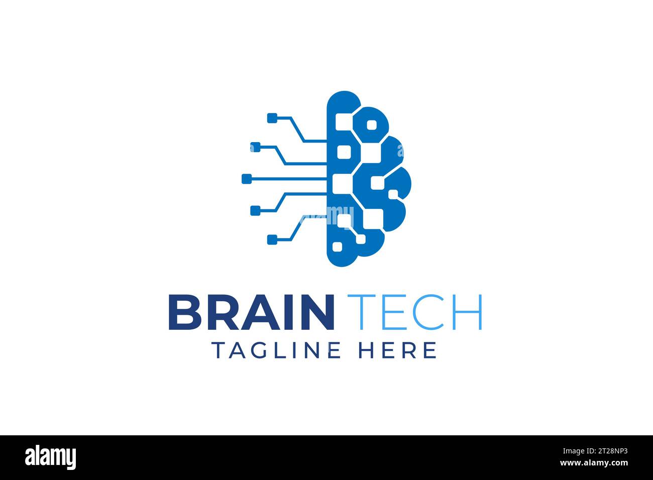 brain logo suitable for technology logo design. brain tech vector logo ...