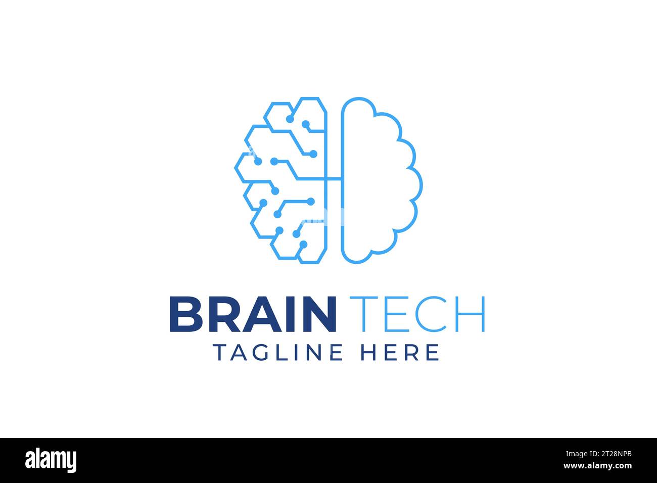 brain logo suitable for technology logo design. brain tech vector logo template. Artificial ...
