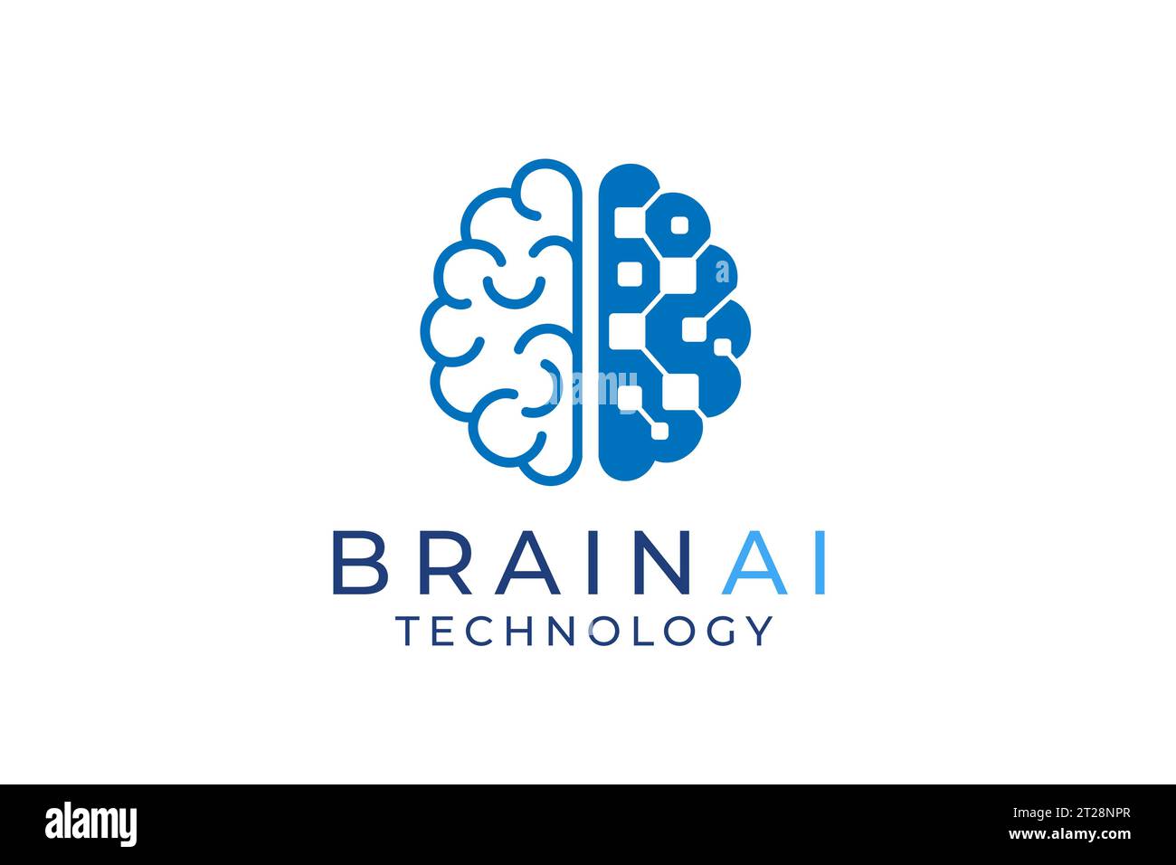 brain logo suitable for technology logo design. brain tech vector logo ...