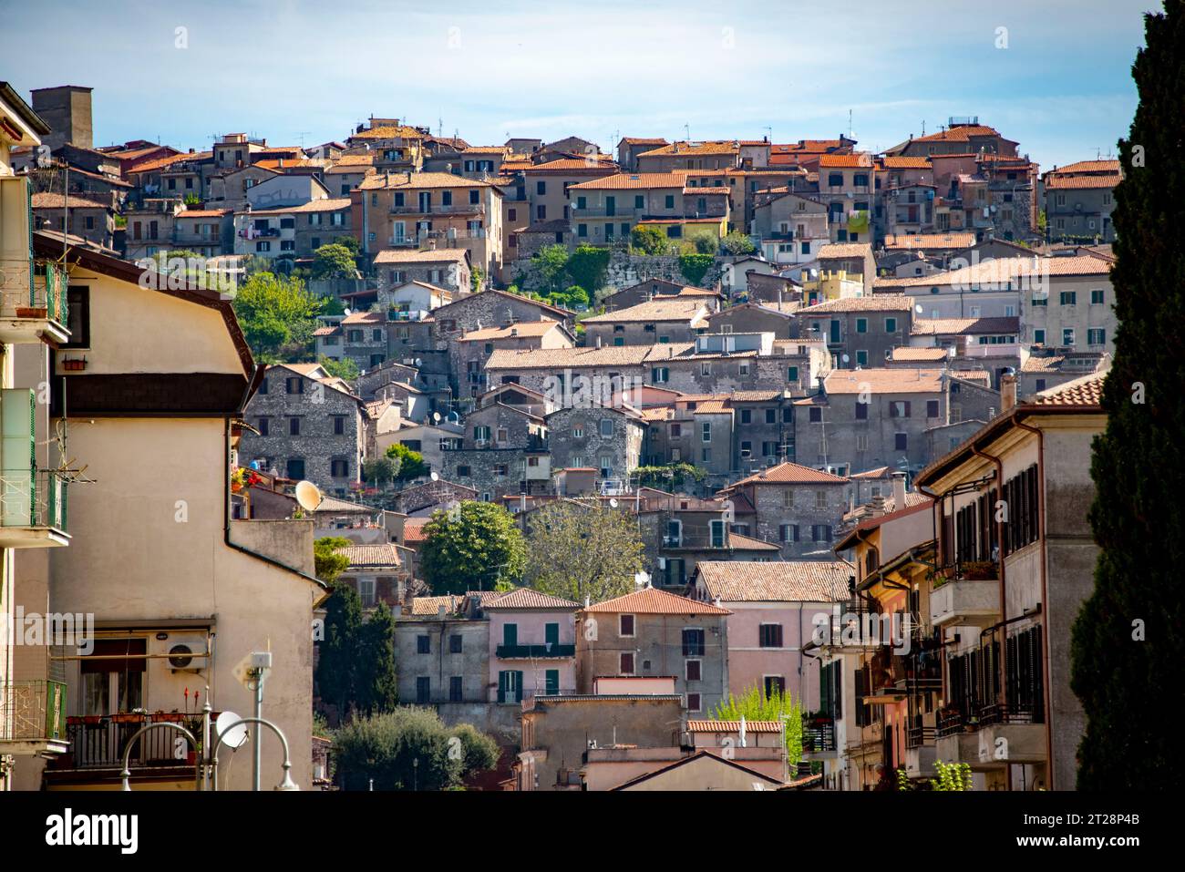 Town of Segni - Italy Stock Photo - Alamy