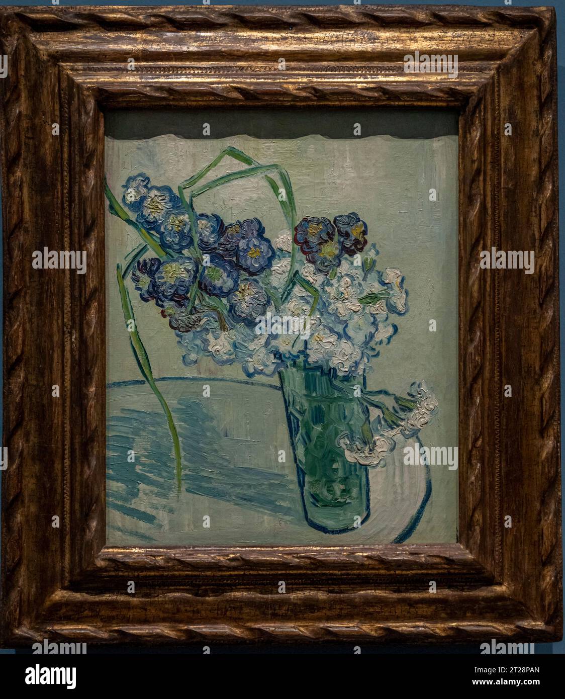 Paris, France - 10 08 2023: Orsay Museum. Glass with eyelets painted by ...