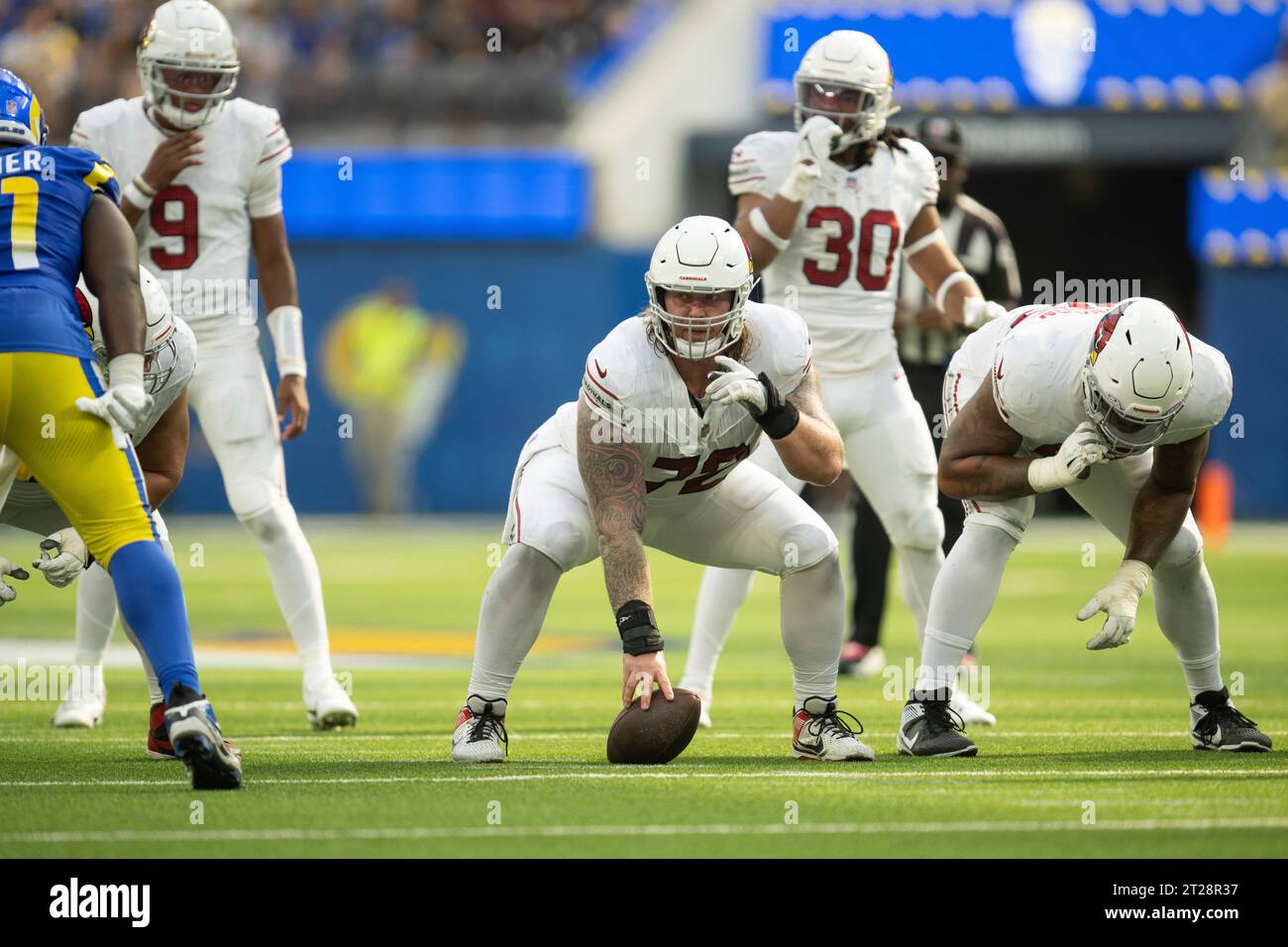 Arizona Cardinals guard Hjalte Froholdt (72) gestures during an NFL ...