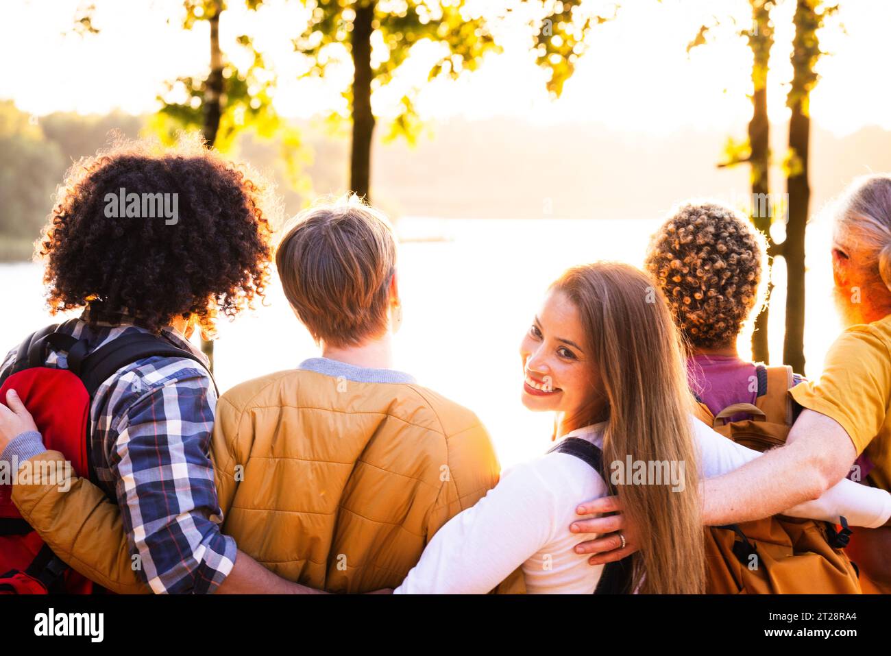 Group hug friends hi-res stock photography and images - Alamy