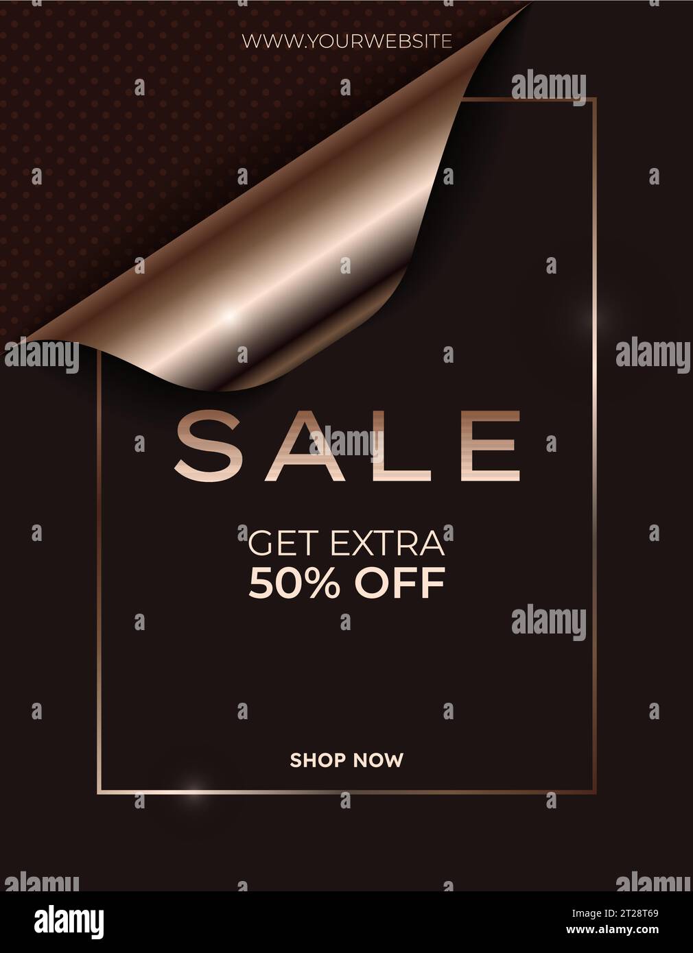 Vertical sale banner, poster. Luxury template Stock Vector Image & Art ...