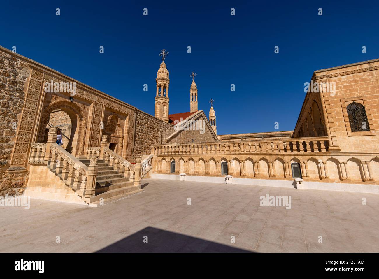 Architectural details of Mor Gabriel Deyrulumur Monastry. It is the ...