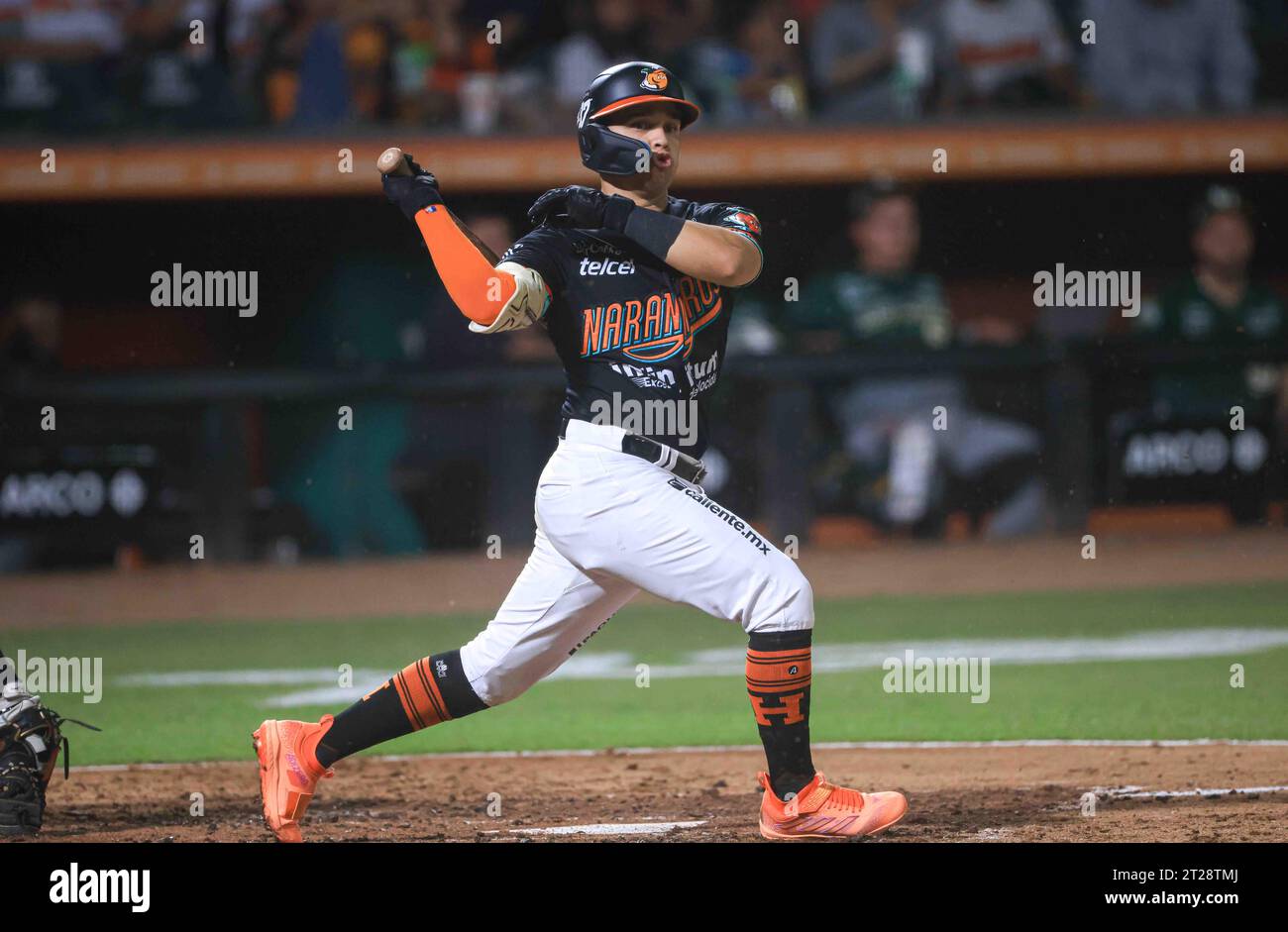 HERMOSILLO, MEXICO OCTOBER 17: Jose Cardona of Naranjeros in the second ...
