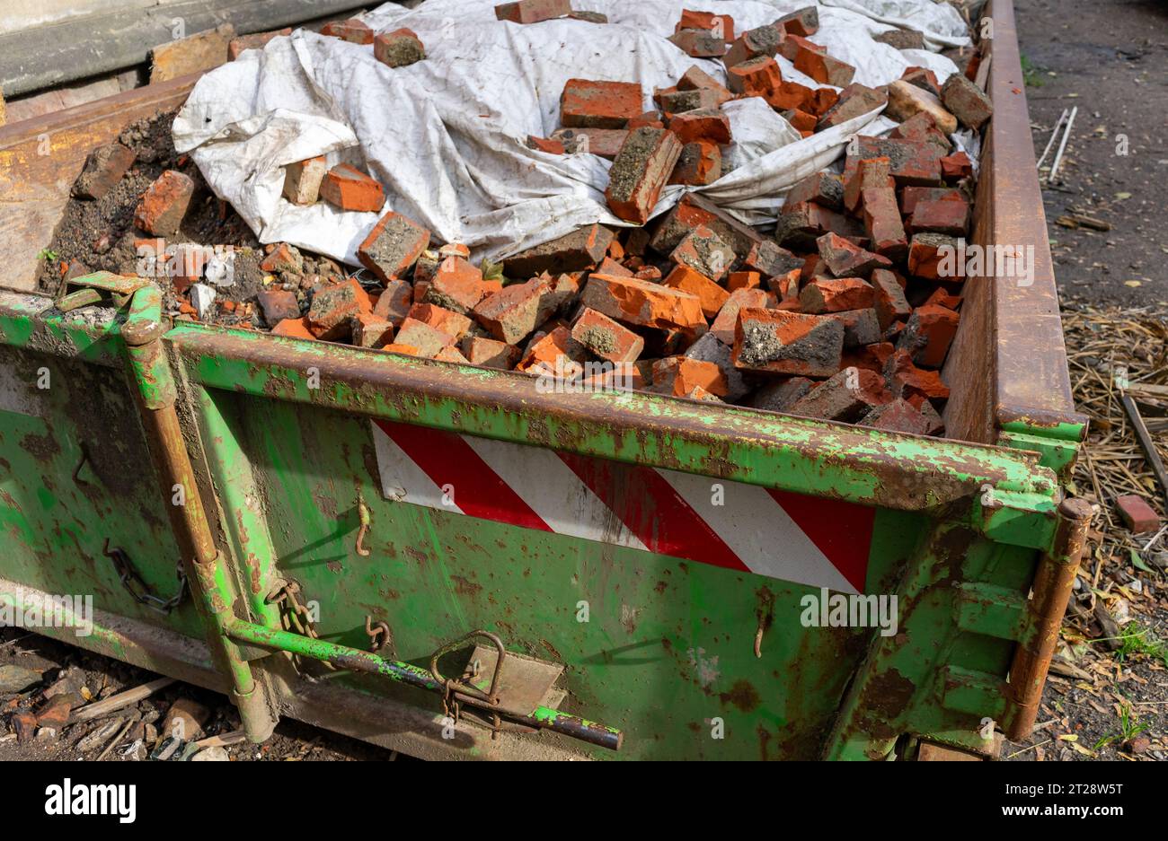 Container demolished construction material hi-res stock photography and ...