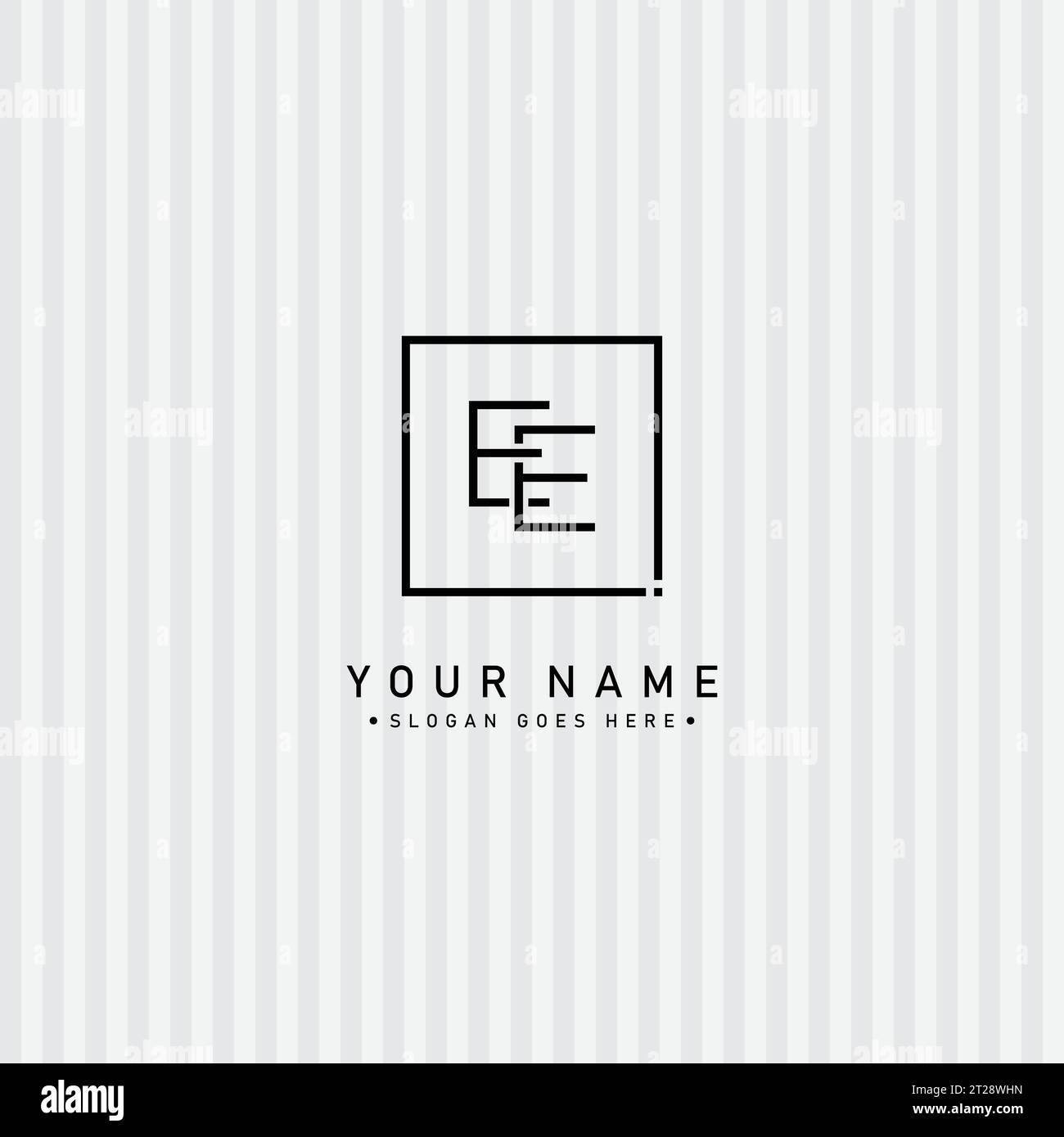 Initial EE Vector Logo - Elegant Monogram Template for letter E and E for your Business Stock ...