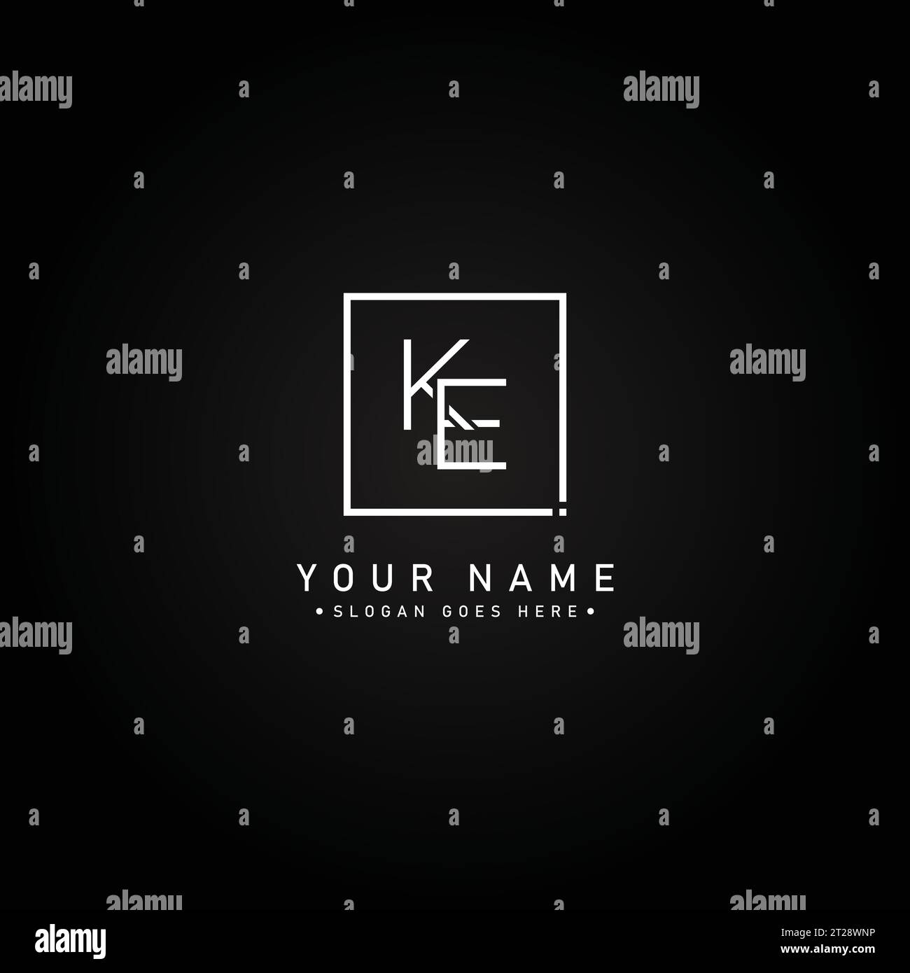 KE Minimal Vector Logo - Simple Business Logo for Monogram K and E ...