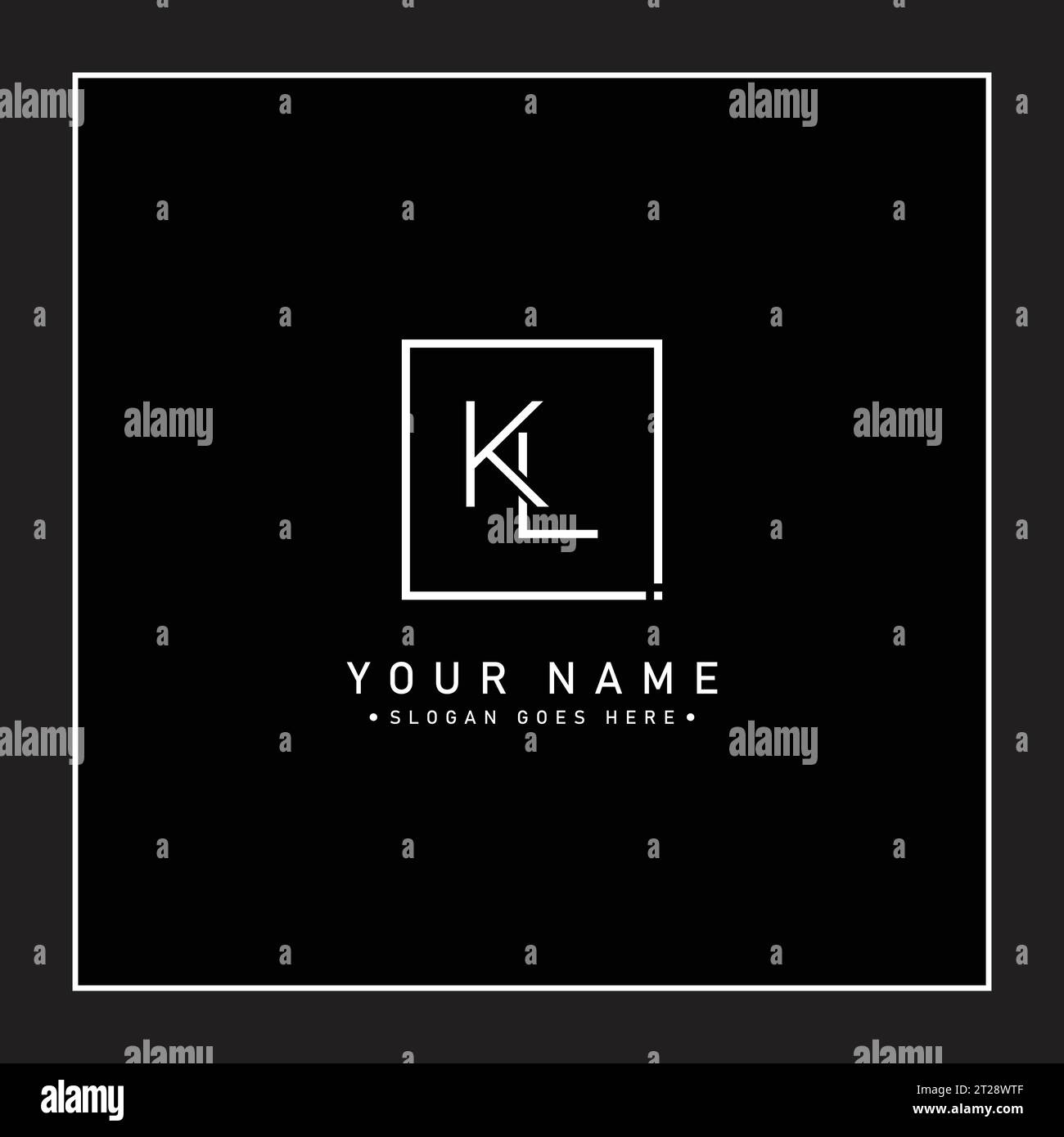 Initial kl logo hi-res stock photography and images - Alamy