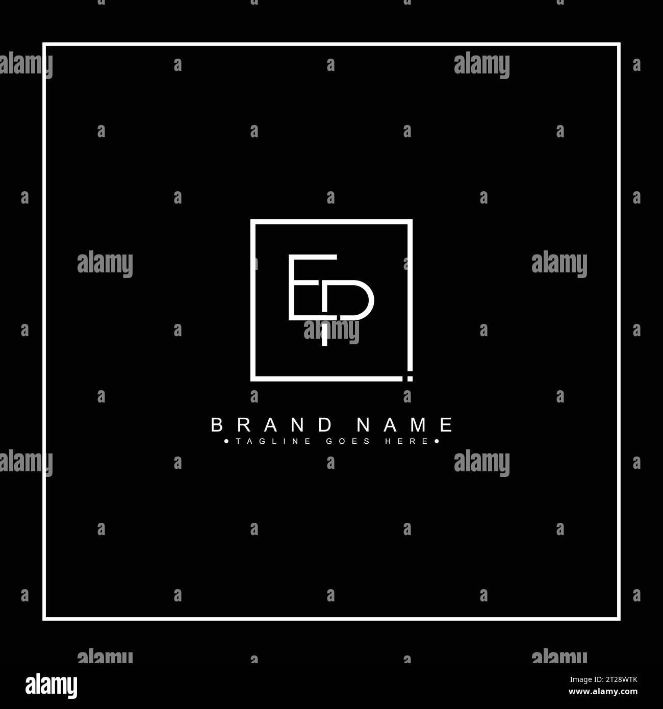 EP Minimal Vector Logo - Simple Business Logo for Monogram E and P ...