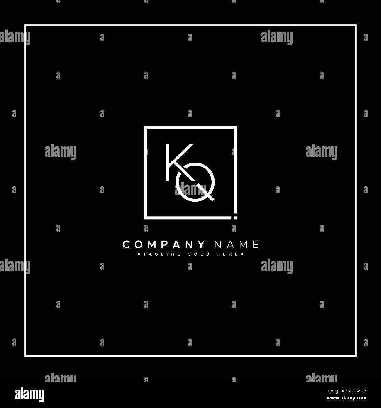 Letter kq logo Stock Vector Images - Alamy