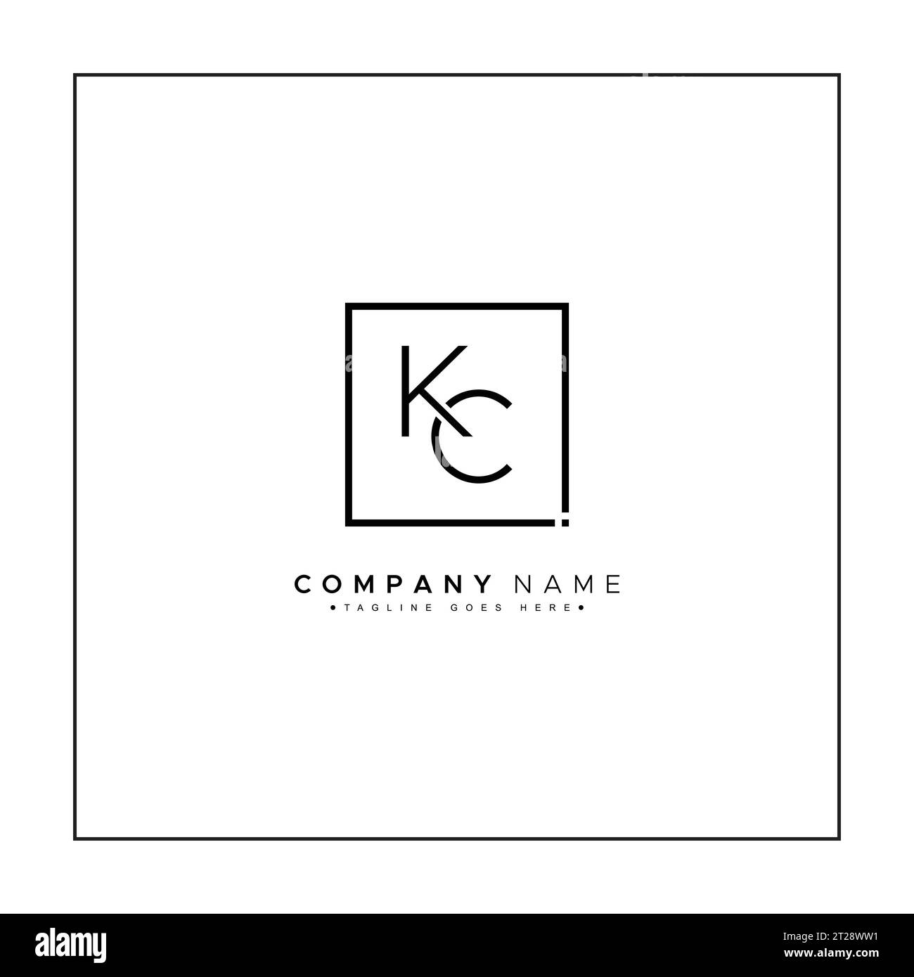 Initial KC Vector Logo - Elegant Monogram Template for letter K and C for your Business Stock ...