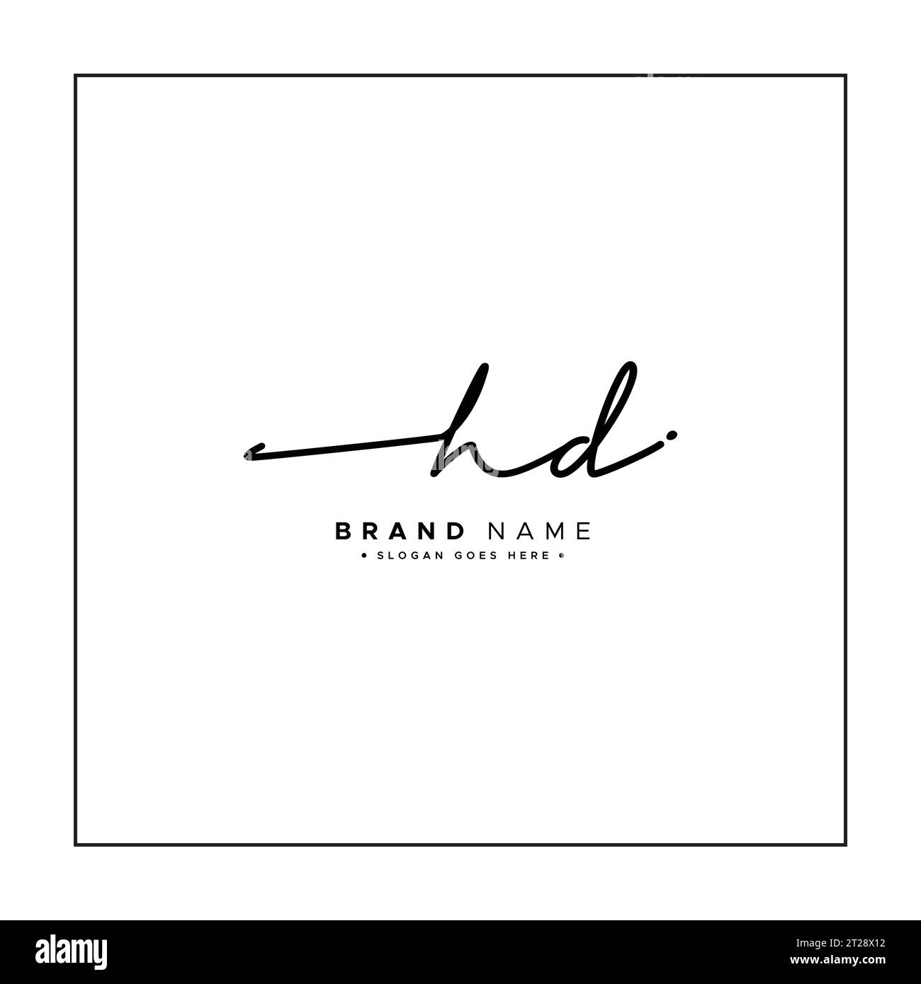 HD Initial Letter Signature Logo Template - Handwritten Vector Logo ...