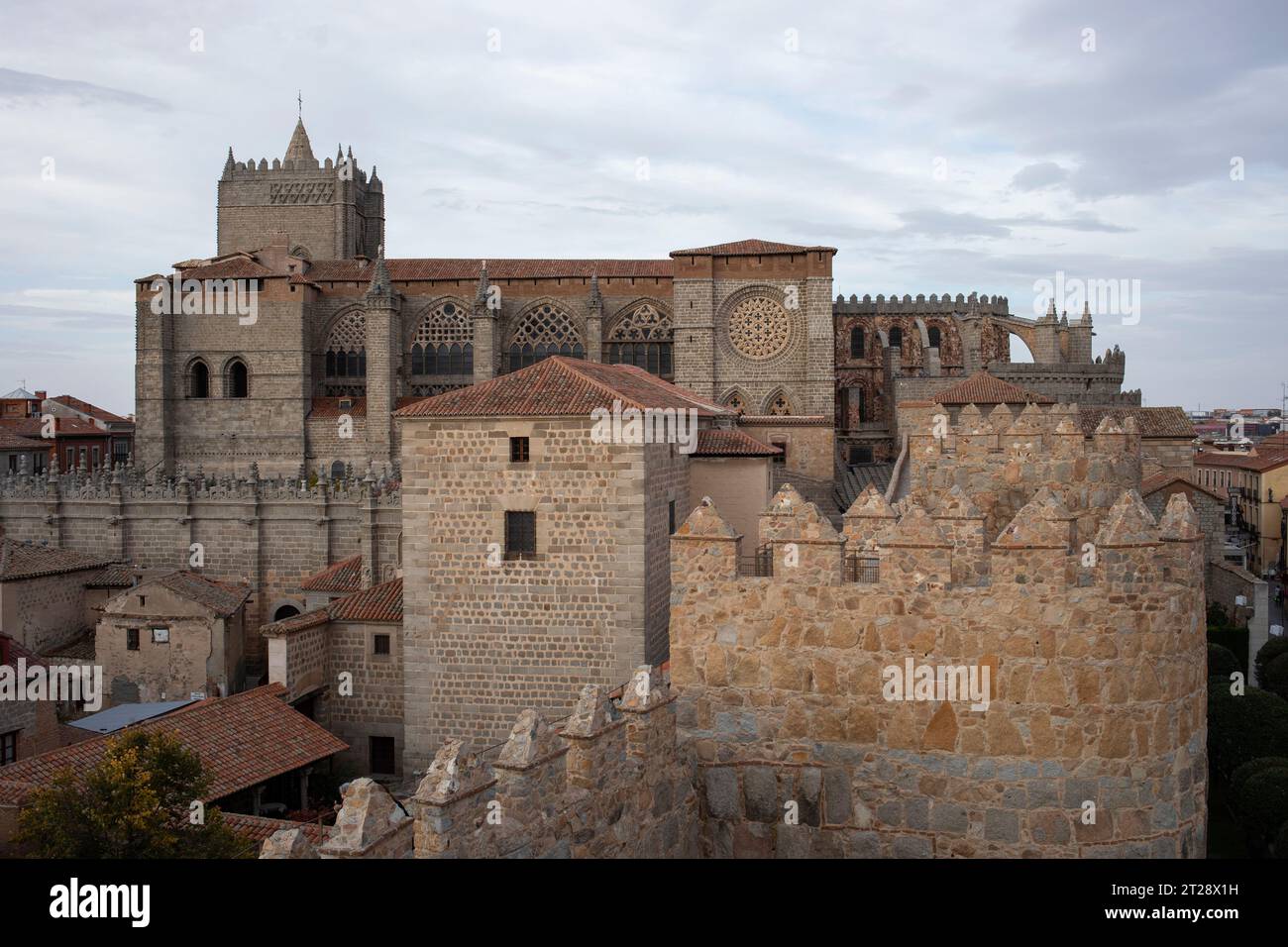 The medieval walled city of Avila, Spain Stock Photo - Alamy
