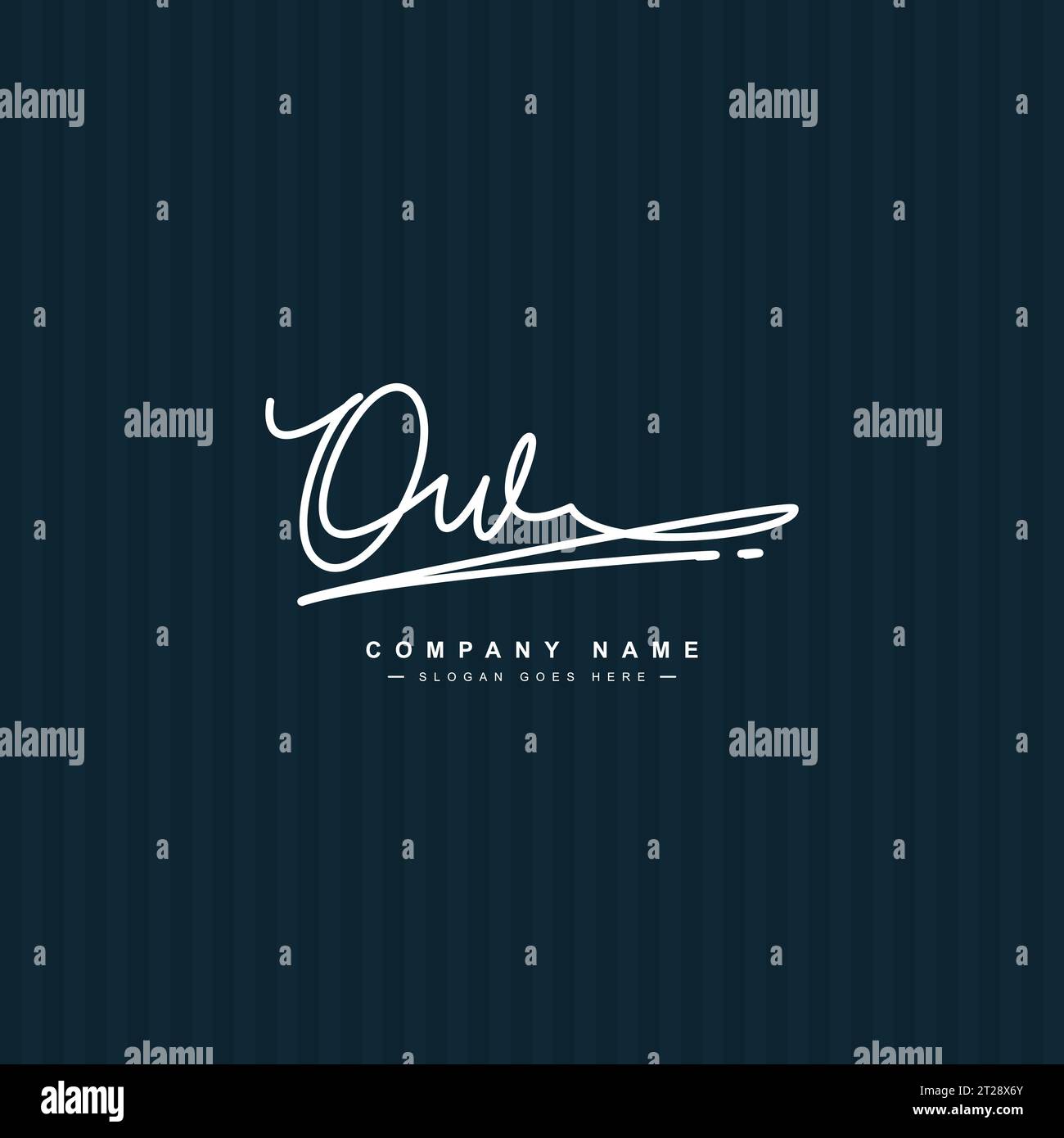 OW Initial Logo in Signature Style for Photography and Fashion Business ...