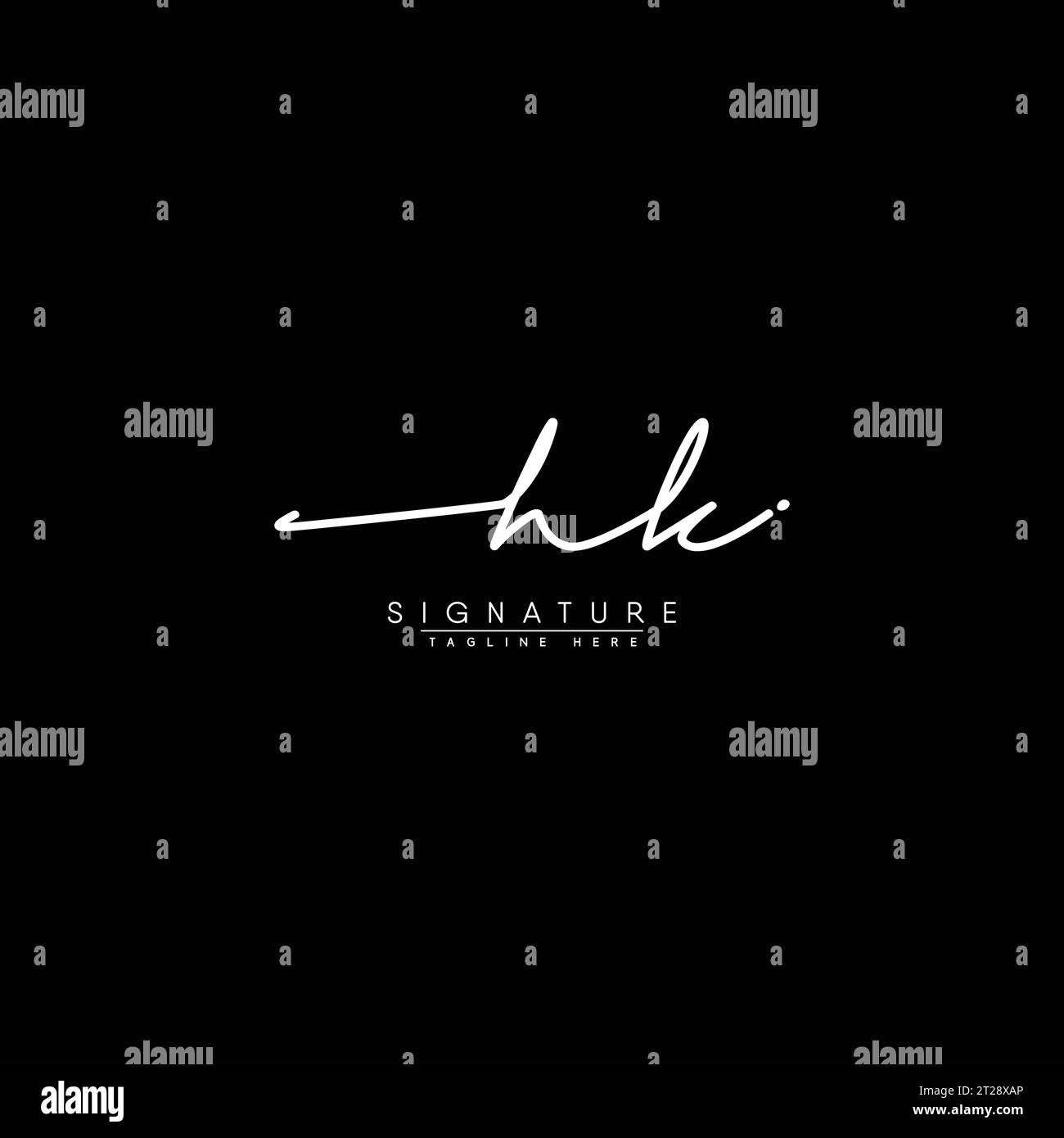 Simple Signature Logo for Alphabet HK - Handwritten Signature for ...