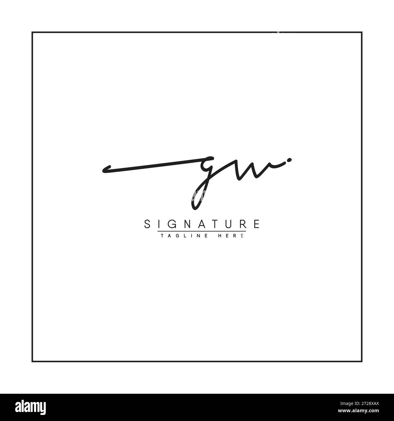 Initial Letter GW Vector Logo Template in handwritten Signature Style ... Initial Letter GW Vector Logo Template in handwritten Signature Style ...