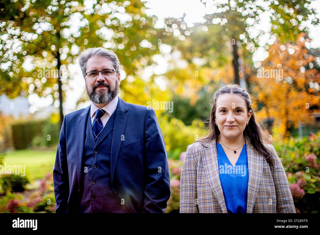 Eliot Higgins, founder of Bellingcat, and Abbie Richards ...