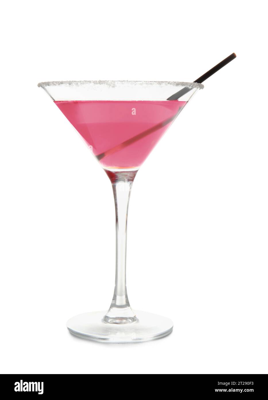 Glass of Cosmopolitan cocktail on white background Stock Photo - Alamy