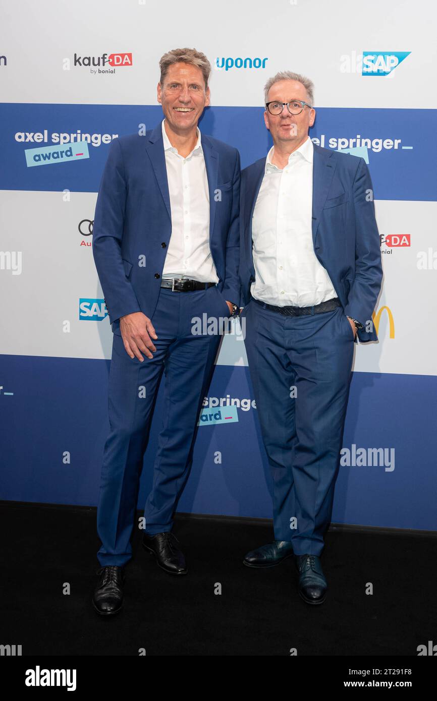 Axel Springer Award 2023 Thomas Fuhr und Michael Rauterkus beim Axel ...