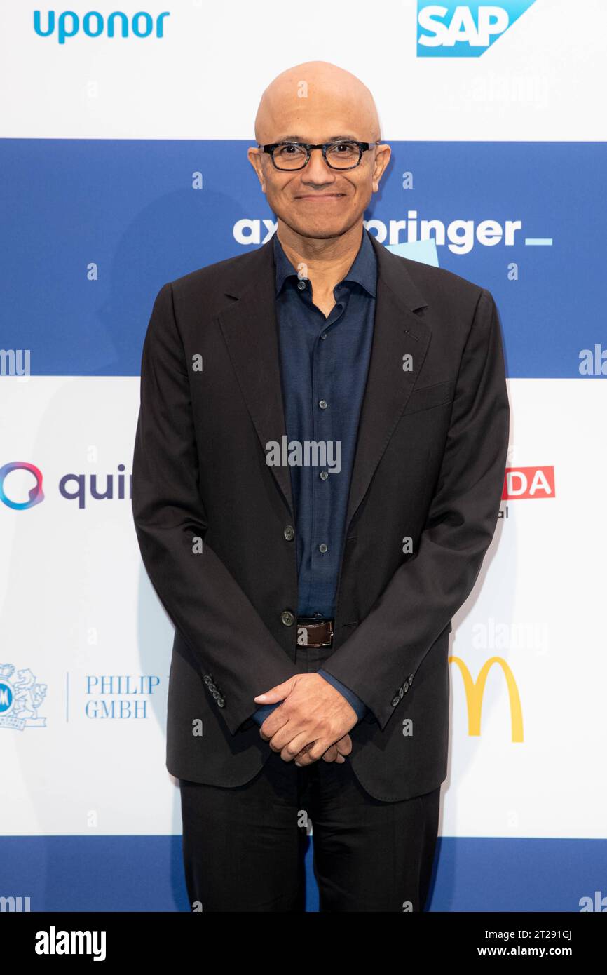 Axel Springer Award 2023 Satya Nadella beim Axel Springer Award 2023 im ...