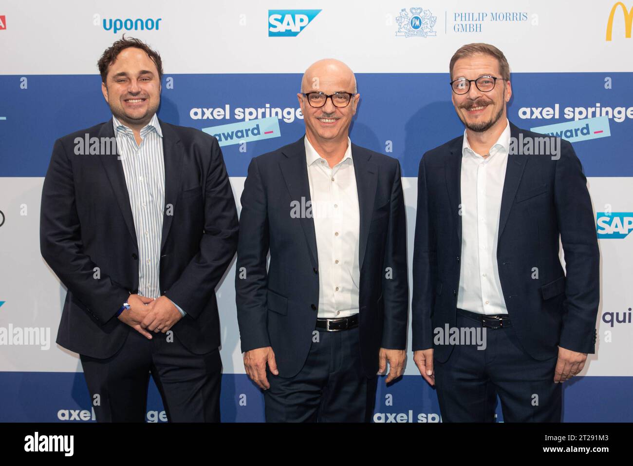 Axel Springer Award 2023 Alexander Hettich, Mario Federico und Markus ...