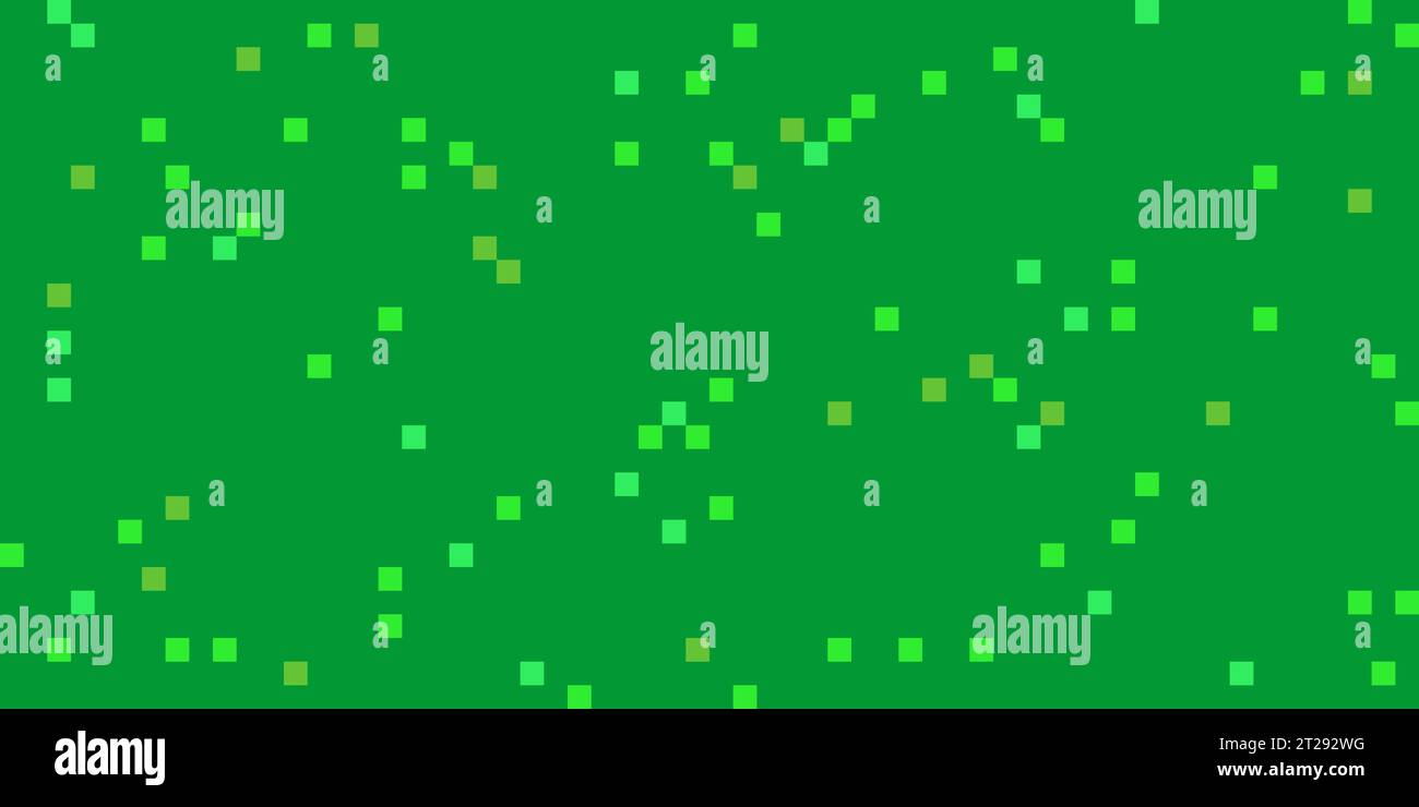 Green grass lane flat pixel art illustration in retro game style ...