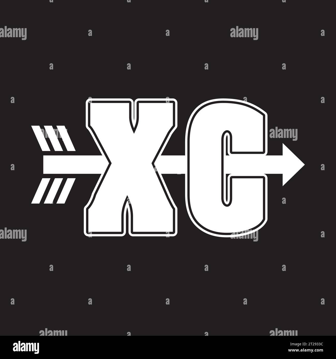 XC CROSS COUNTRY T shirt design vector Stock Vector Image & Art - Alamy