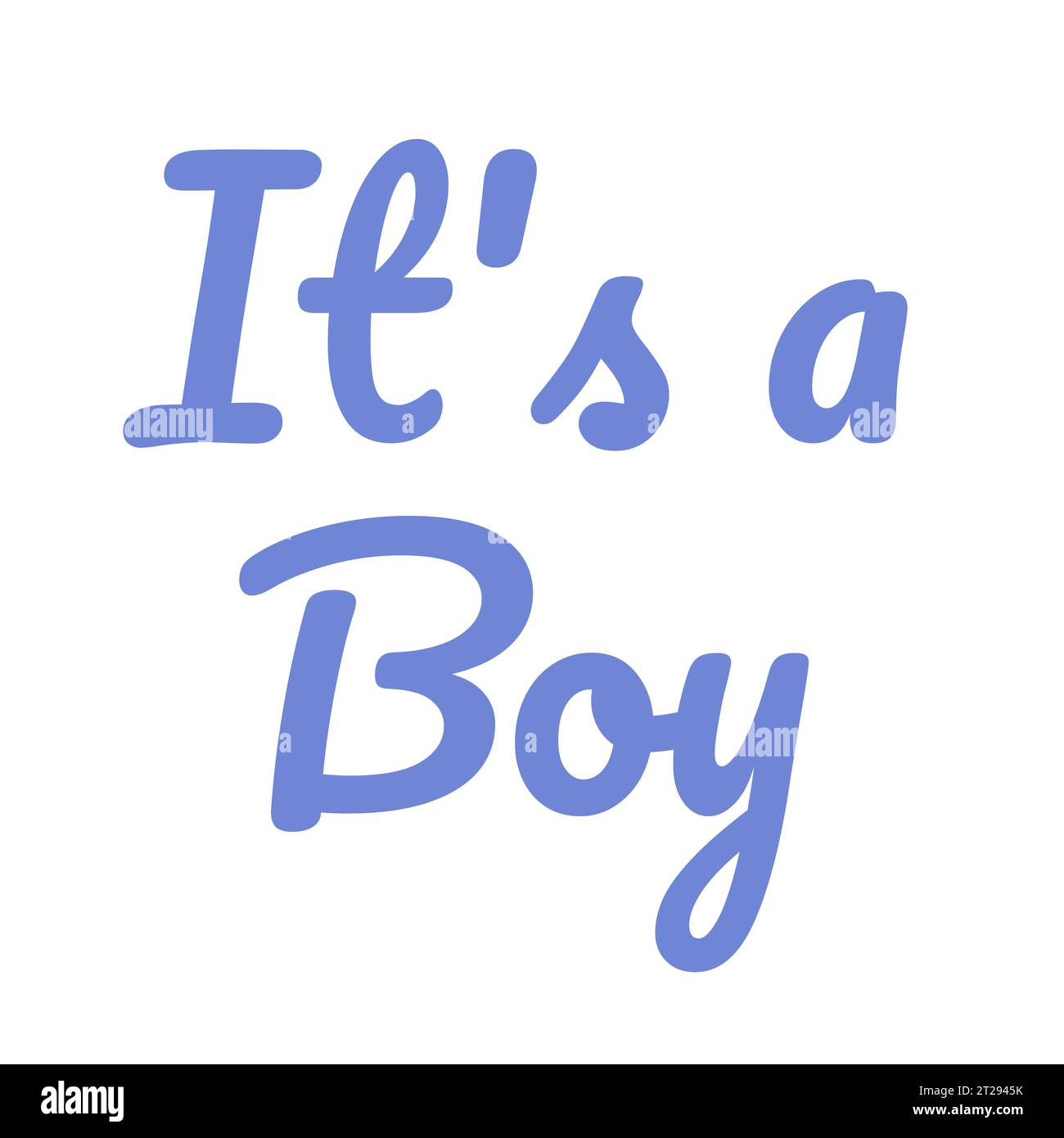 Its a boy announcement 2D cartoon phrase Stock Vector Image & Art - Alamy