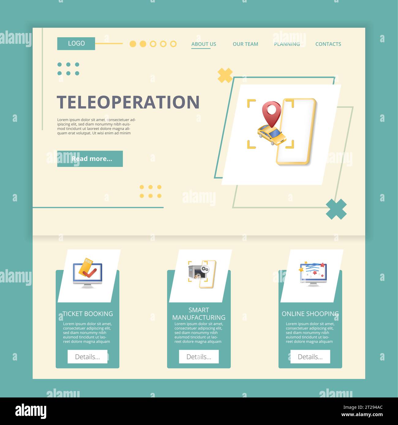 Teleoperation Stock Vector Images - Alamy