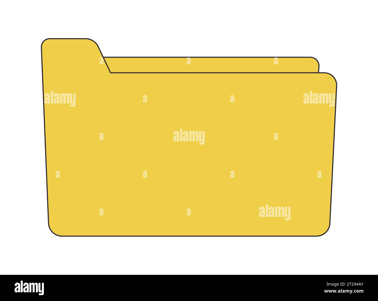 Folder With Personal Information Flat Line Color Isolated Vector Object Stock Vector Image And Art