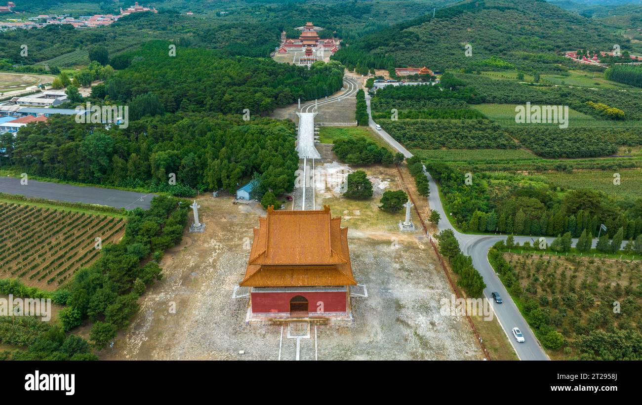 Zunhua City, China - August 27, 2023: Aerial photo taken of the scenic ...