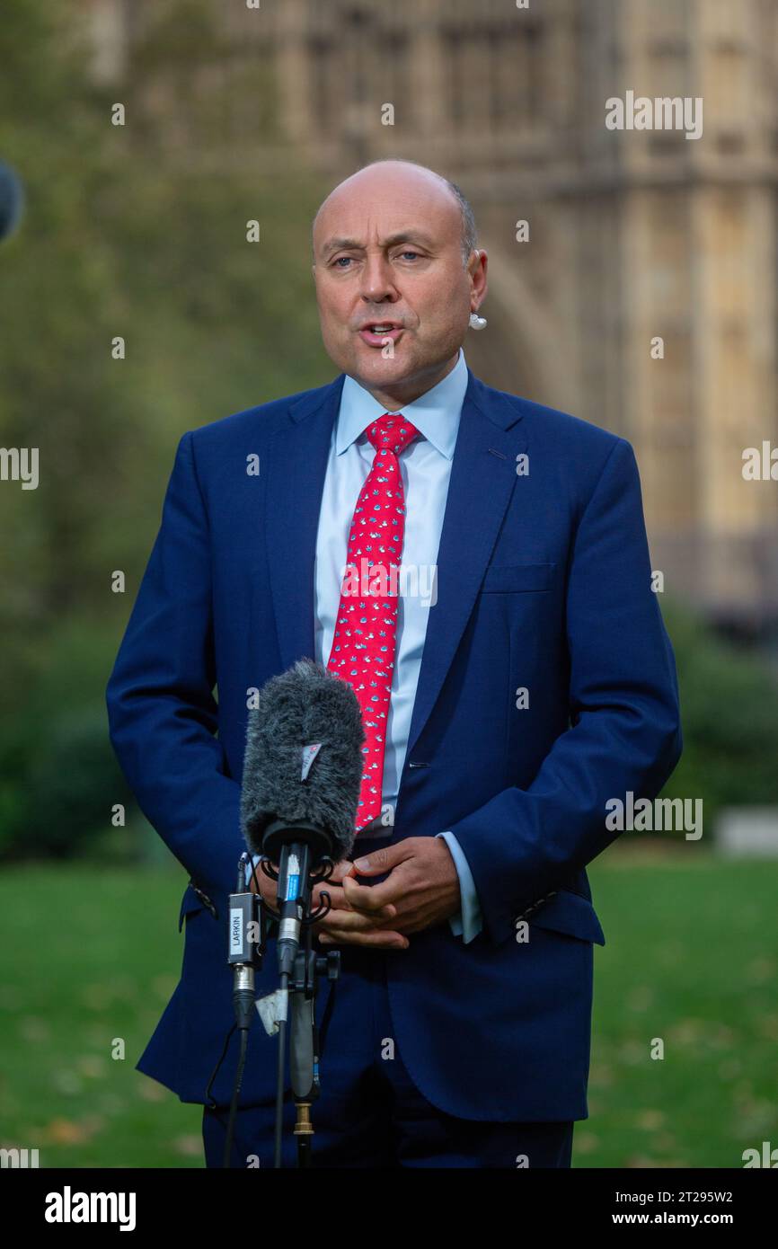 London, England, UK. 18th Oct, 2023. Economic Secretary to the Treasury ...