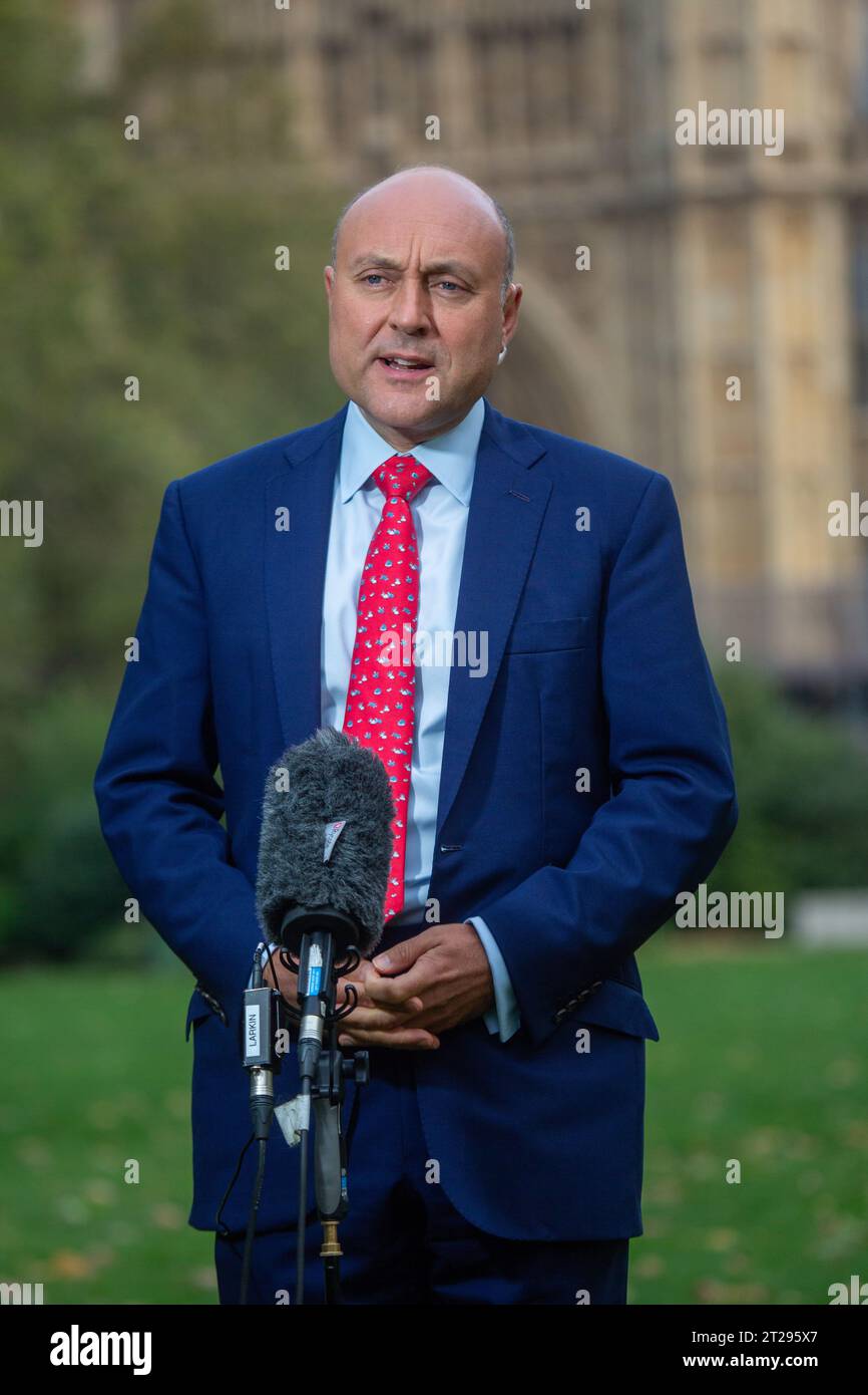 London, England, UK. 18th Oct, 2023. Economic Secretary to the Treasury ...