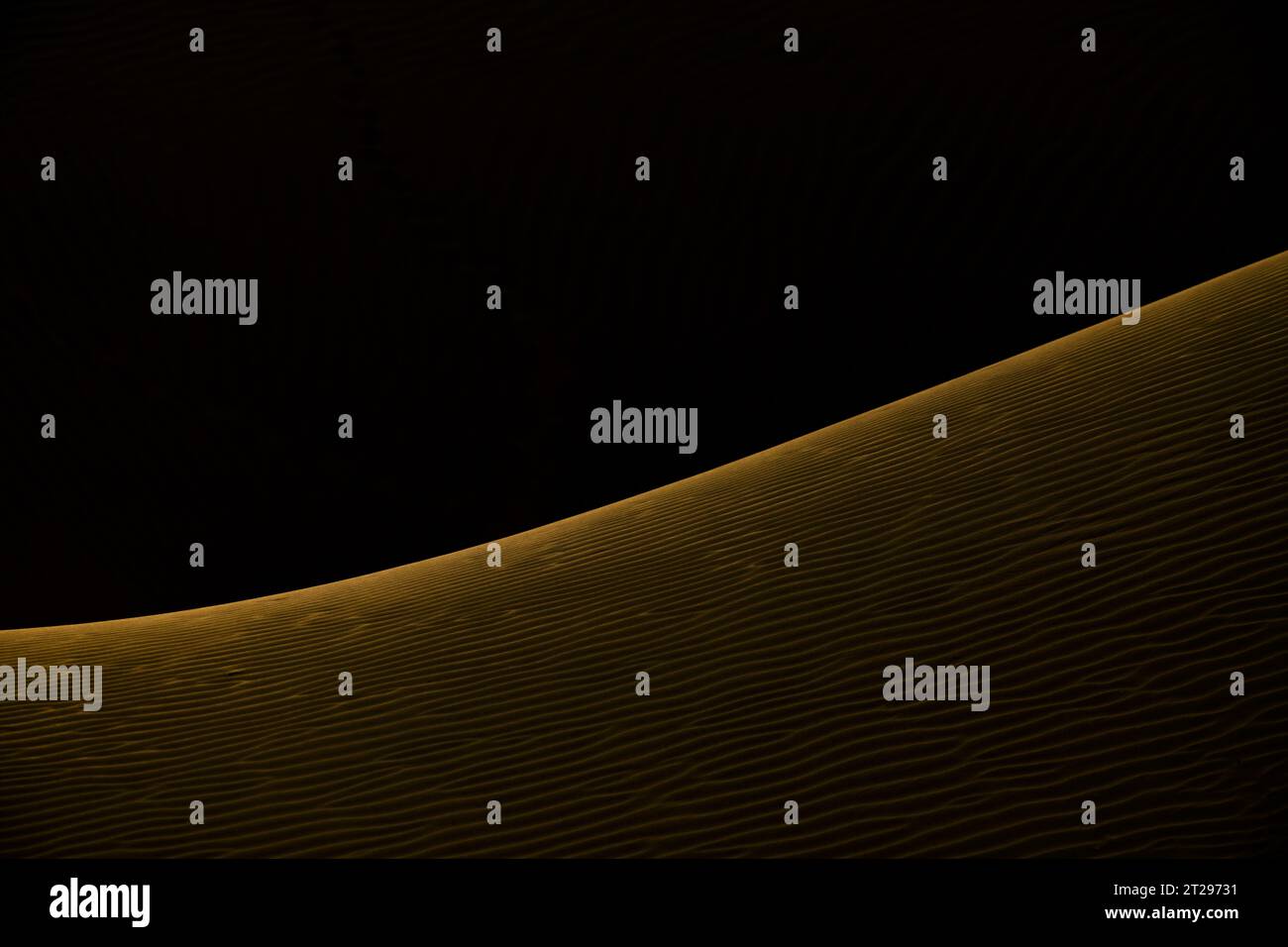 Artistic representation of dunes by using natural light falling on to ...