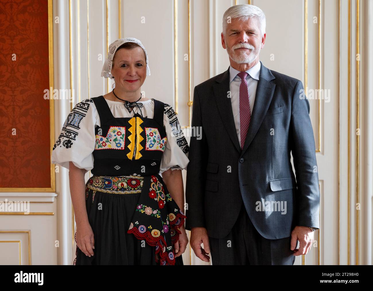 Prague, Czech Republic. 18th Oct, 2023. Czech President Petr Pavel ...